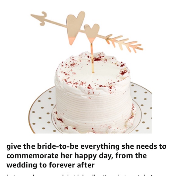kate spade | Party Supplies | Kate Spade Two Hearts Cake Topper | Poshmark